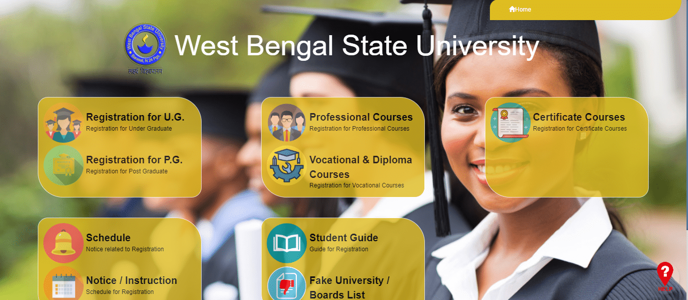 West Bengal State University Online Registration Process