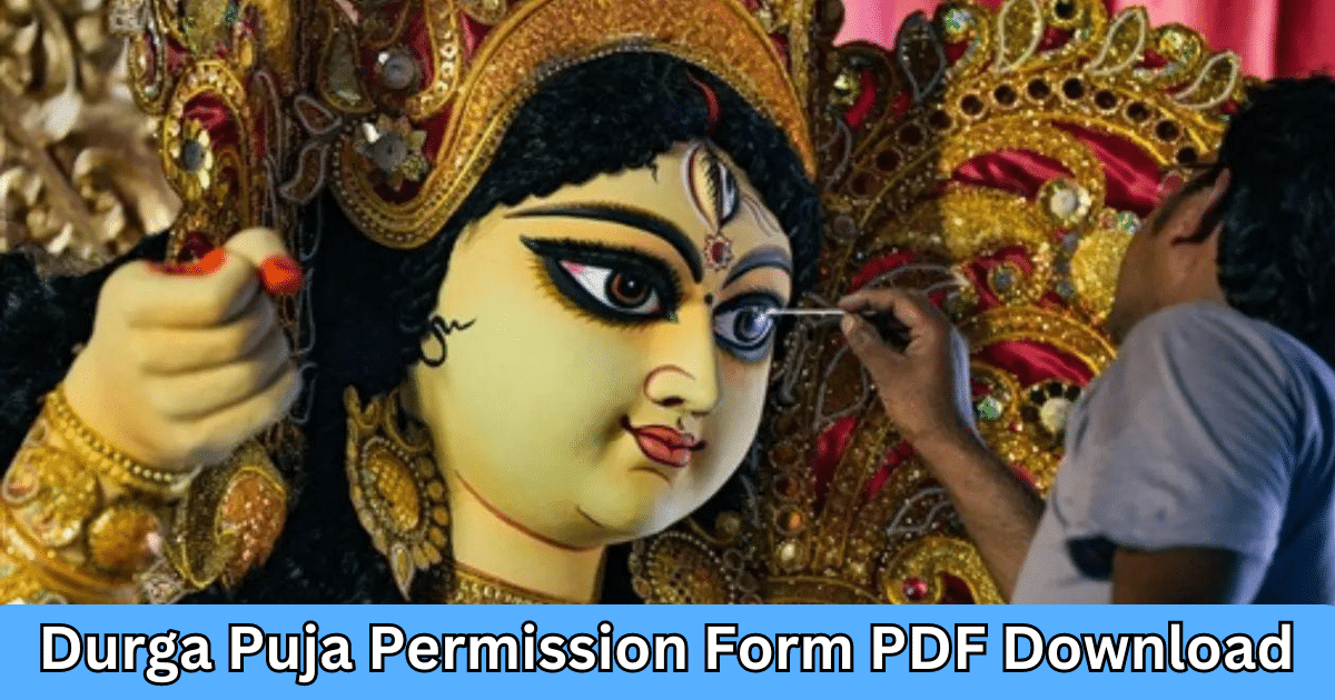 West Bengal Durga Puja Permission Form PDF Download