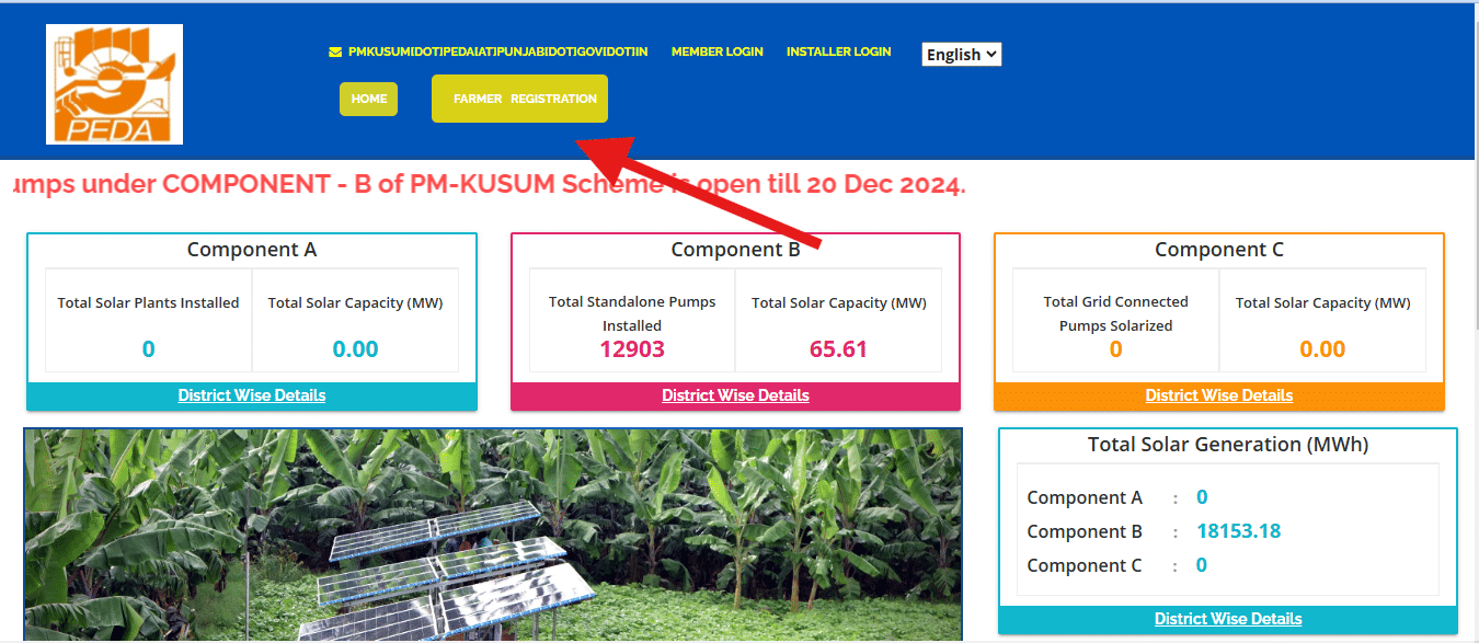 PM-KUSUM Yojana Punjab 2024 Apply Online At Pmkusum.peda.gov.in : Stats Check, Benefits ...