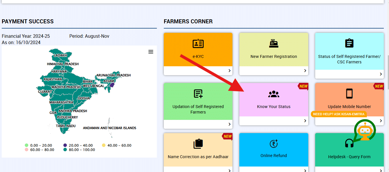 PM Kisan Status Check Aadhaar Card, Mobile Number 2025