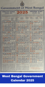 West Bengal Government Calendar 2025 PDF Download
