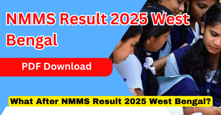 NMMS Result 2025 West Bengal PDF Download At Scholarships.wbsed.gov.in