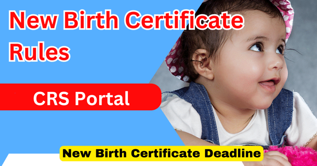 New Birth Certificate Rules 2025, Deadline On CRS Portal